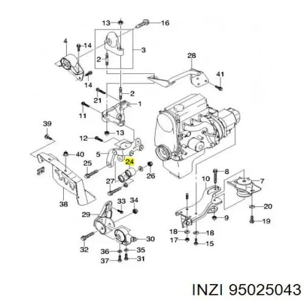 95025043 Inzi sensor de temperatura del refrigerante