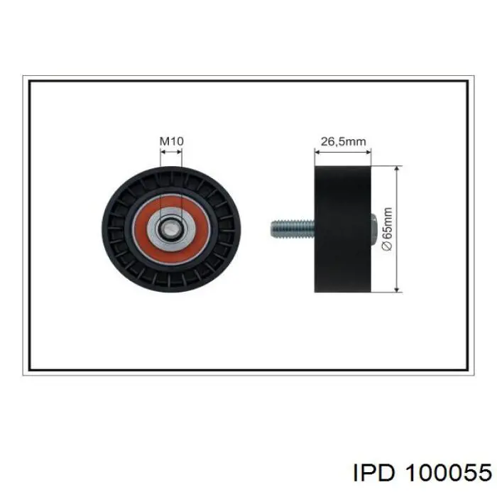 100055 IPD tensor de correa poli v