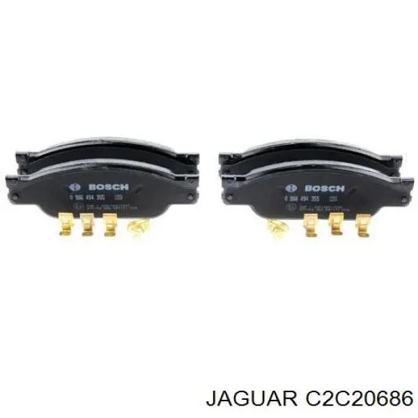 C2C20686 JAGUAR Pastillas de freno delanteras
