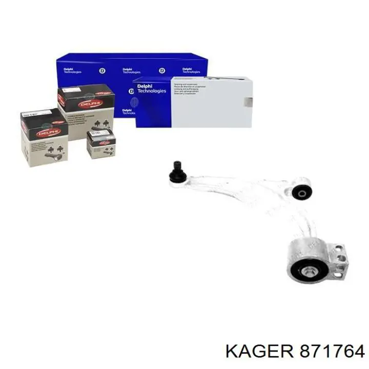 871764 KAGER barra oscilante, suspensión de ruedas delantera, inferior ...
