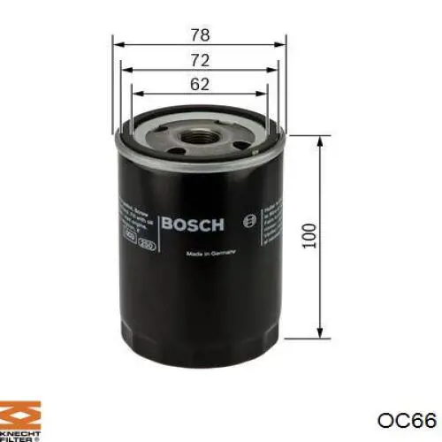 OC66 Knecht-Mahle filtro de aceite comprar barato