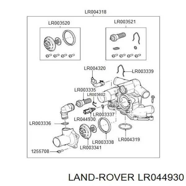 LR000241 LAND ROVER Sensor de temperatura