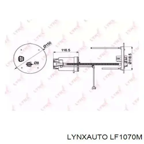 LF1070M Lynxauto filtro combustible comprar barato