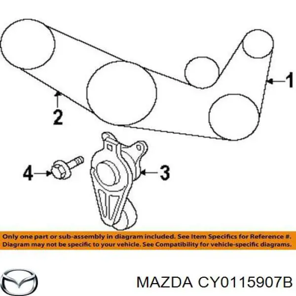CY0115907B MAZDA Correa trapezoidal