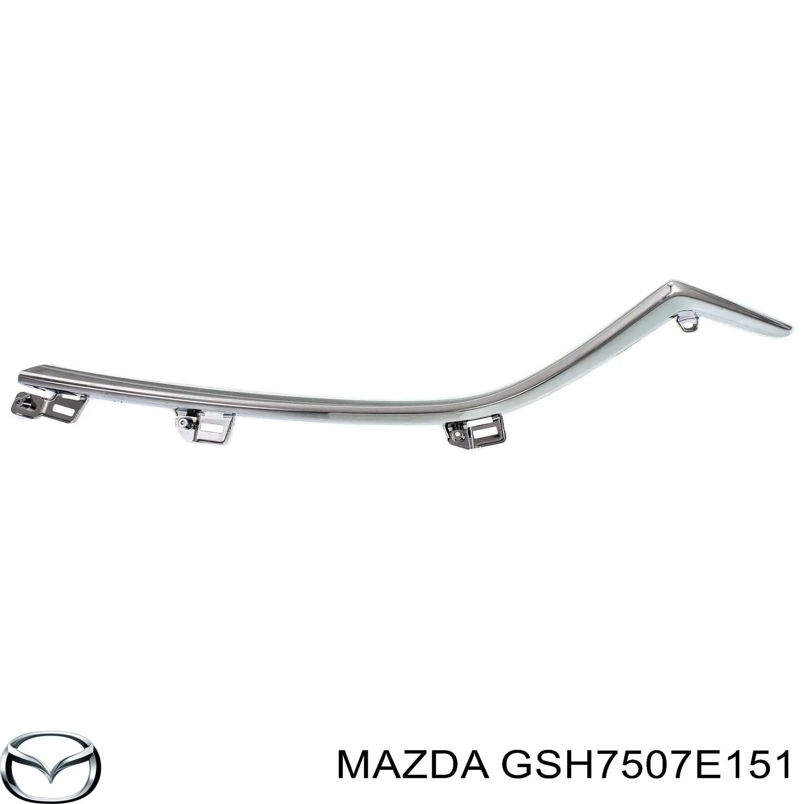 GSH7507E151 MAZDA ajuste panel frontal (calibrador de radiador Superior)