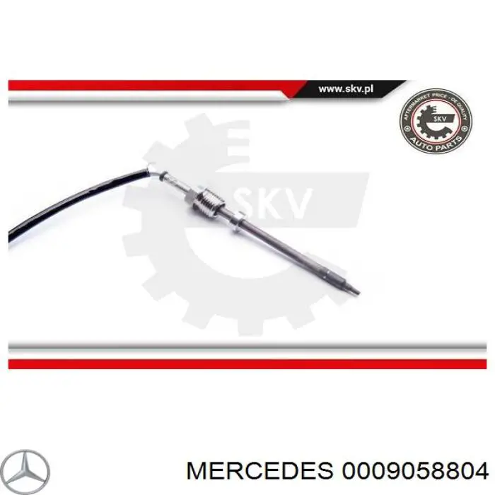 0009058804 MERCEDES Sensor de temperatura, gas de escape, antes de ...