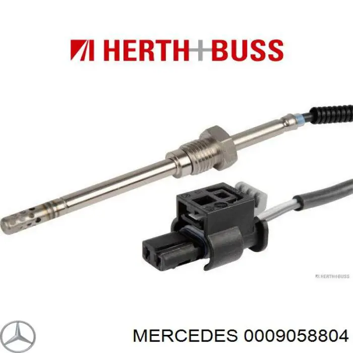 0009058804 MERCEDES Sensor de temperatura, gas de escape, antes de ...