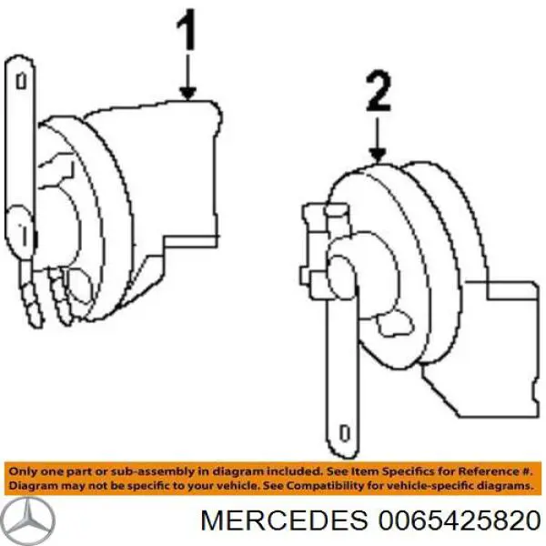 0065425820 Mercedes bocina