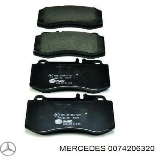 0074206320 Mercedes pastillas de frenos delanteras