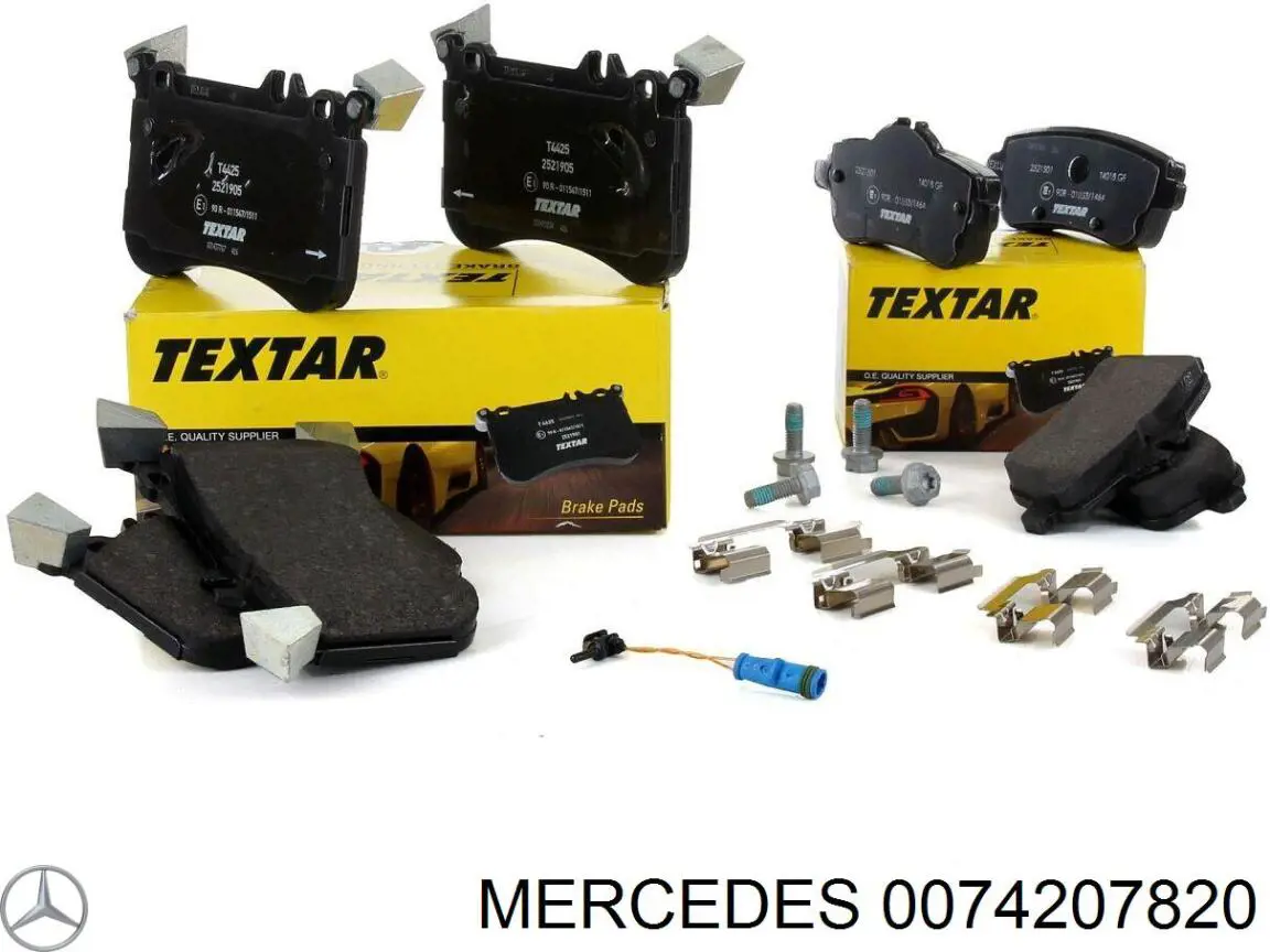 0074207820 Mercedes pastillas de frenos traseras