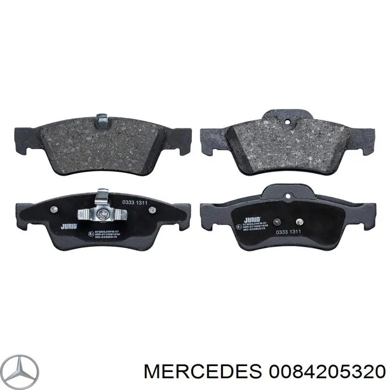 0084205320 Mercedes pastillas de freno traseras