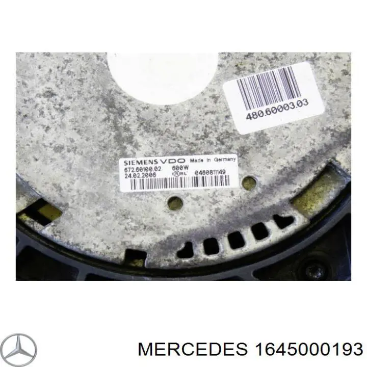 1645000193 MERCEDES ventilador de radiador