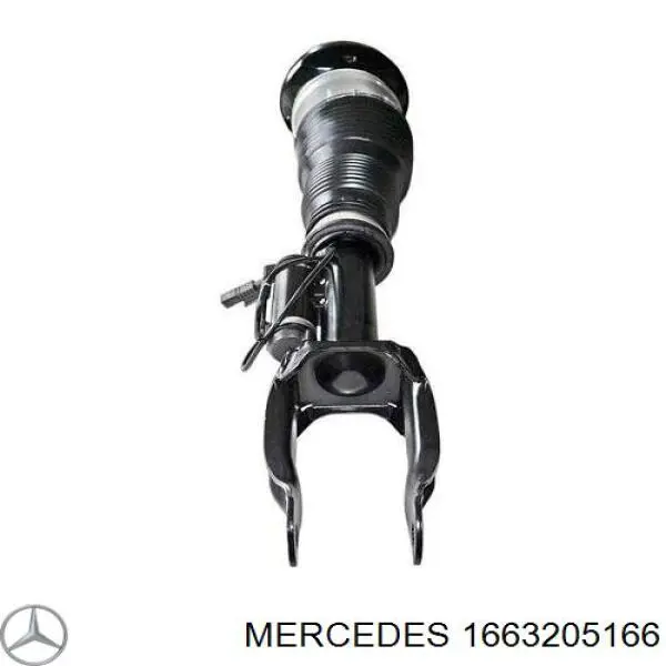 1663205166 Mercedes amortiguador delantero izquierdo