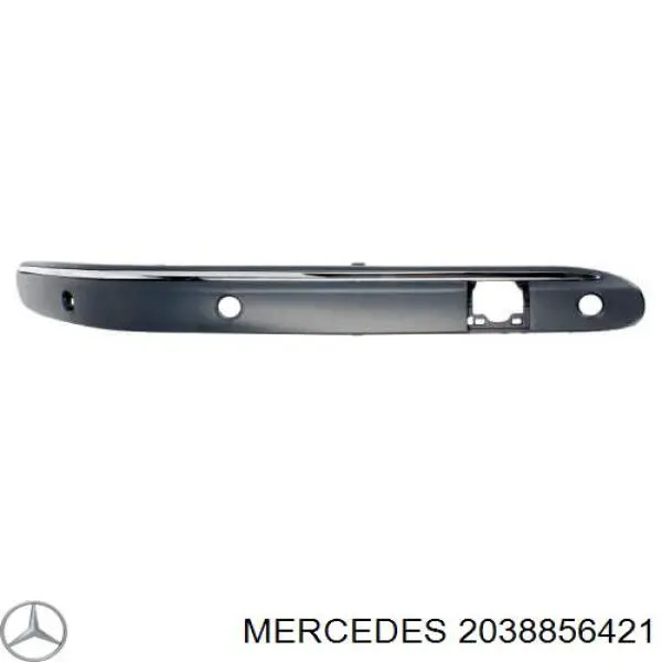 2038856421 MERCEDES Moldura de parachoques delantero derecho