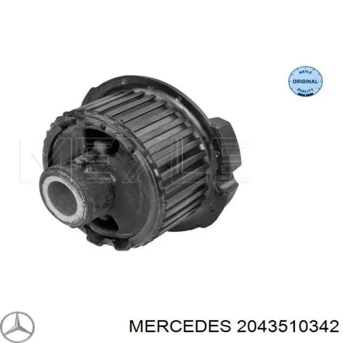 2043510342 Mercedes suspensión, cuerpo del eje trasero