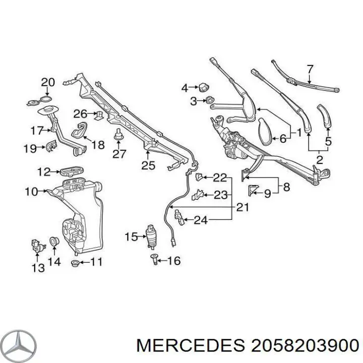 A2058203900 Mercedes mejor precio para Avtopro