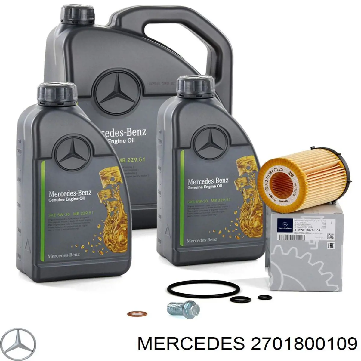 2701800109 Mercedes filtro de aceite