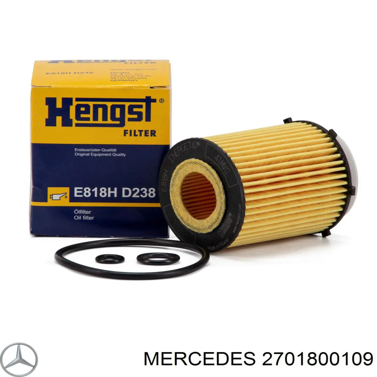 2701800109 Mercedes filtro de aceite