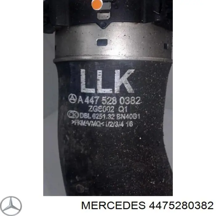 4475280382 Mercedes tubo flexible de aire de sobrealimentación derecho