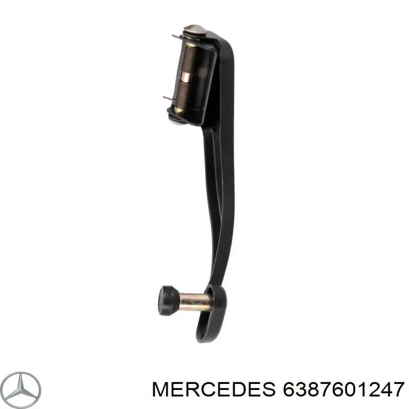 6387601247 Mercedes guía rodillo, puerta corrediza, derecho superior