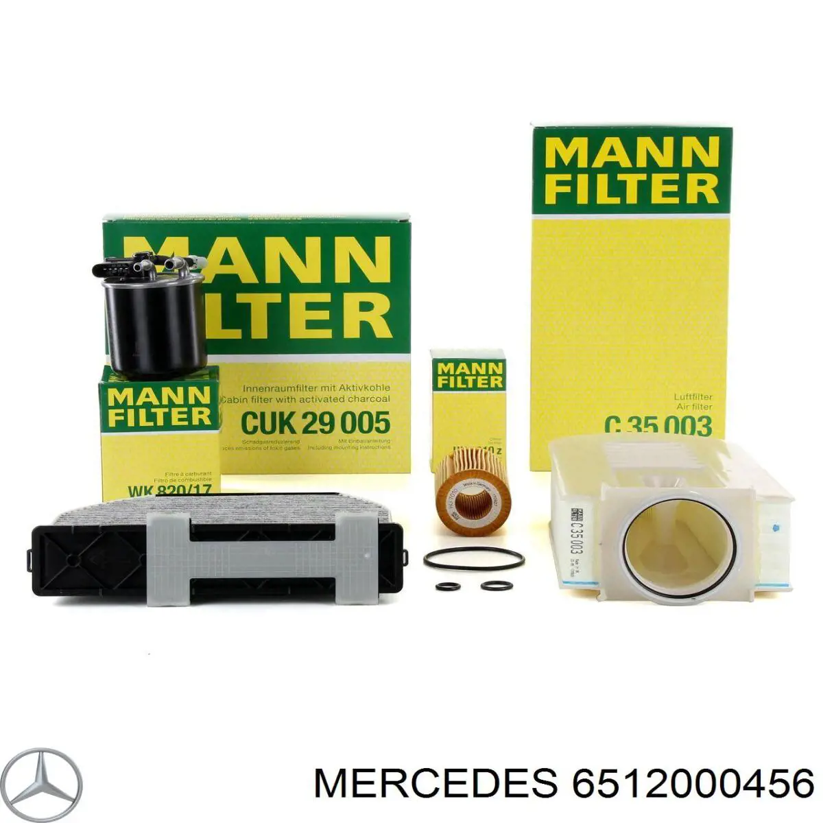 6512000456 MERCEDES Caja del filtro de combustible