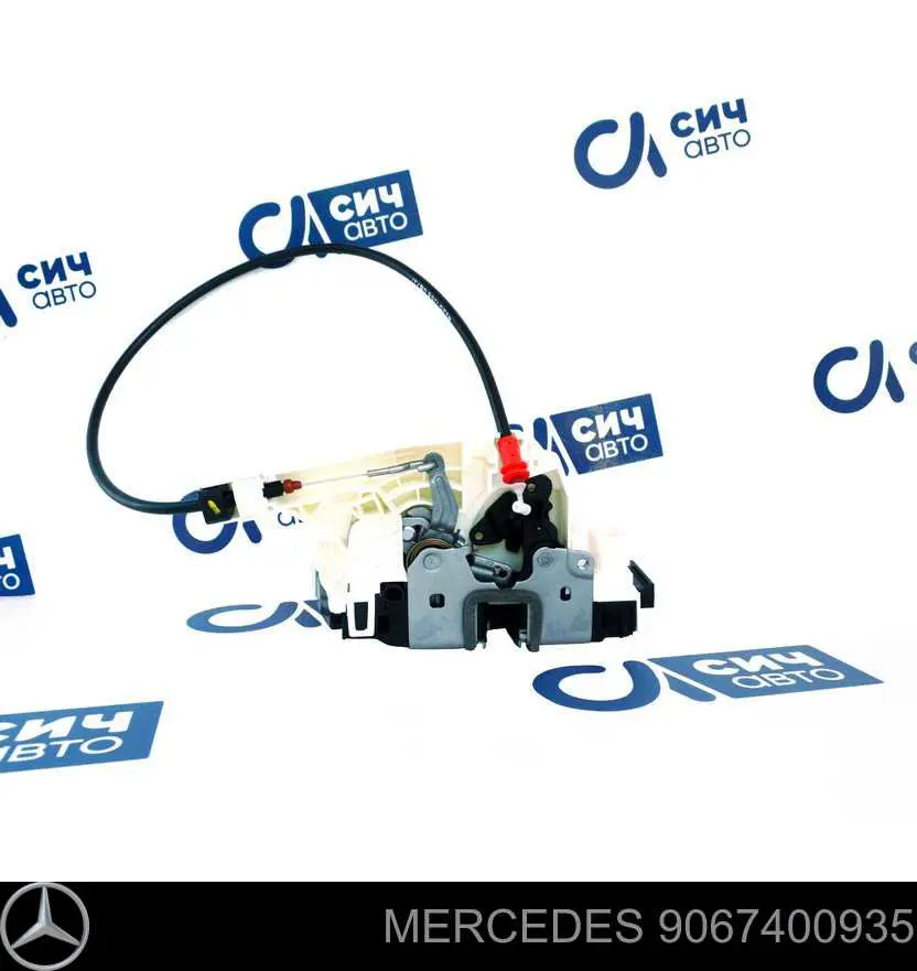 9067400935 Mercedes cerradura de puerta de batientes, trasera derecha