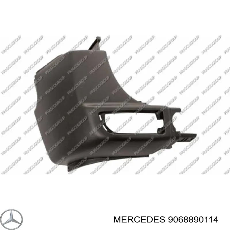 9068890114 Mercedes soporte deparachoques delantero derecho