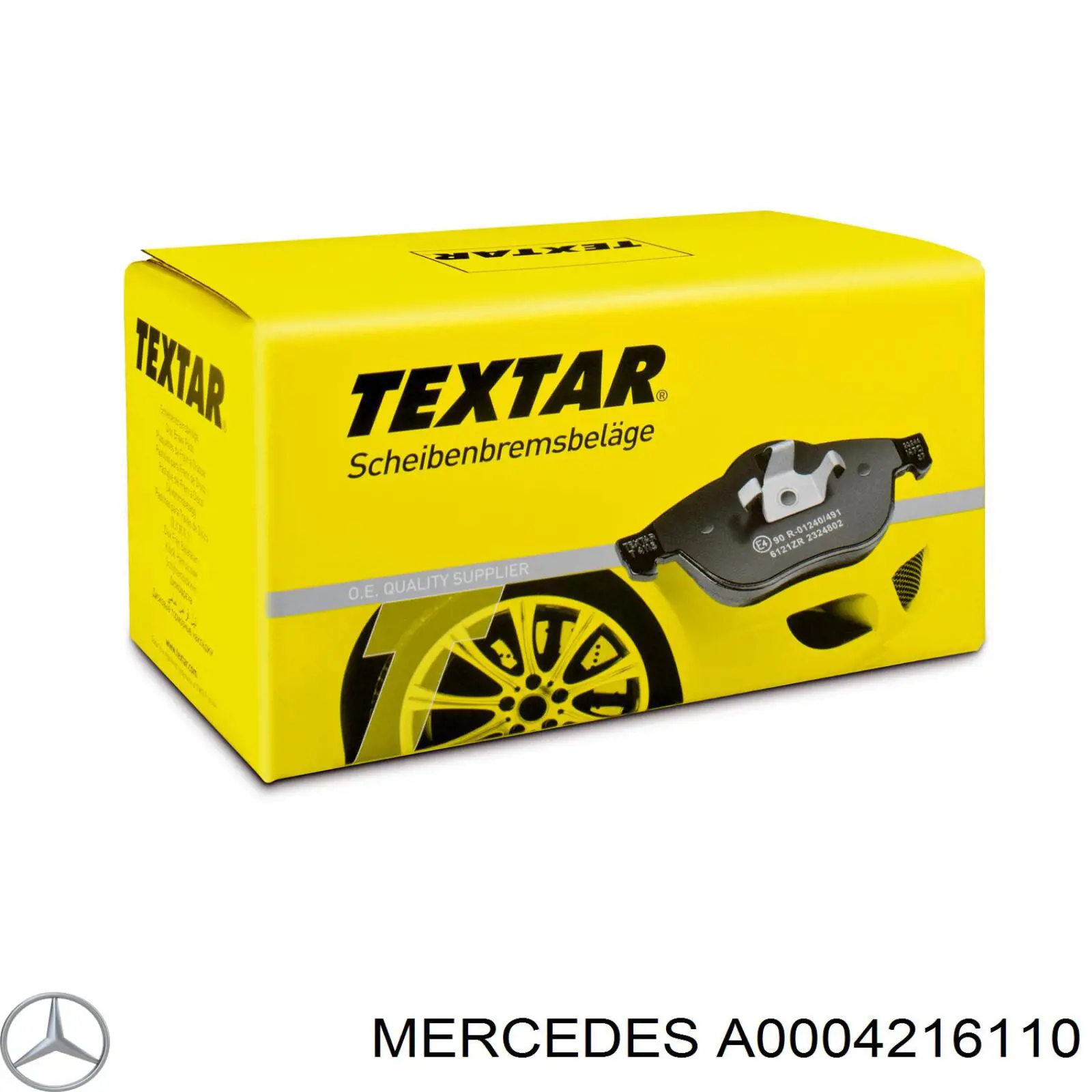 A0004216110 Mercedes pastillas de freno delanteras