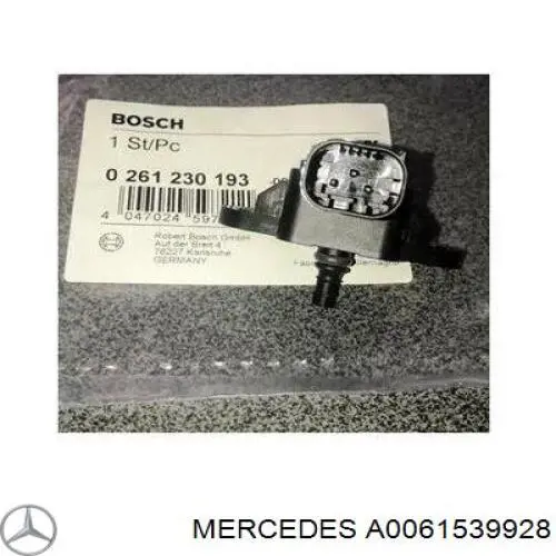 A0061539928 MERCEDES Sensor de presion de carga (inyeccion de aire turbina)