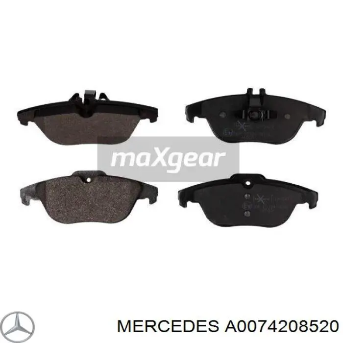 A0074208520 Mercedes pastillas de frenos traseras