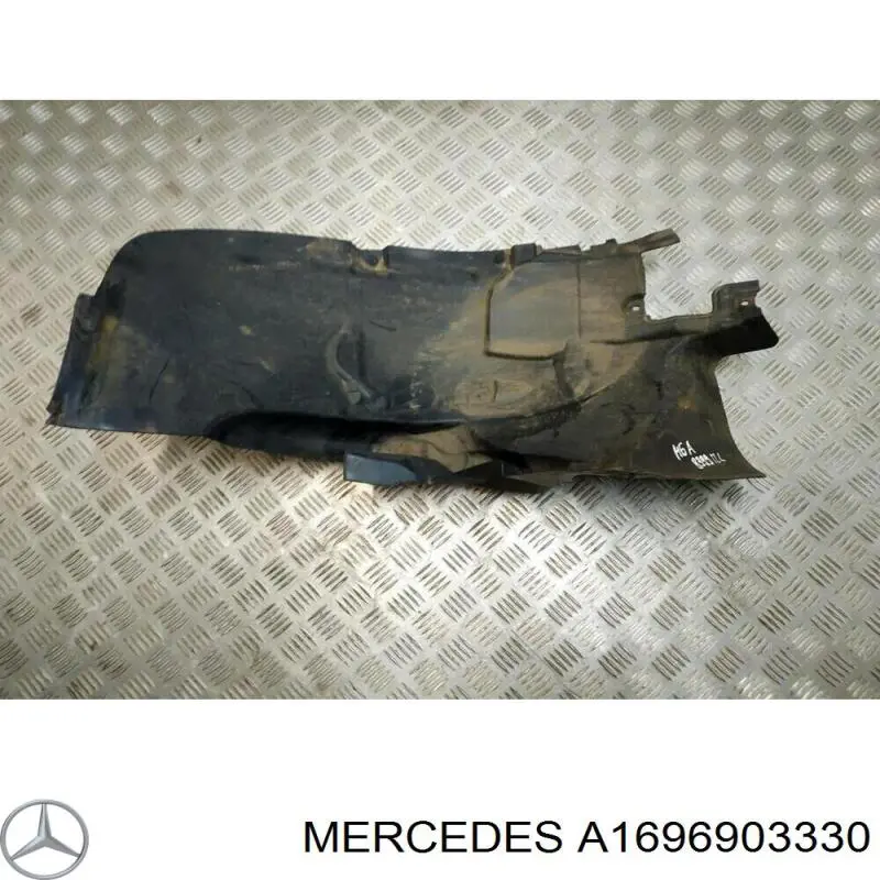 A1696903330 Mercedes guardabarros interior, aleta delantera, izquierdo ...