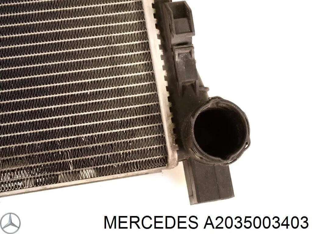 A2035003403 Mercedes radiador, refrigeración del motor