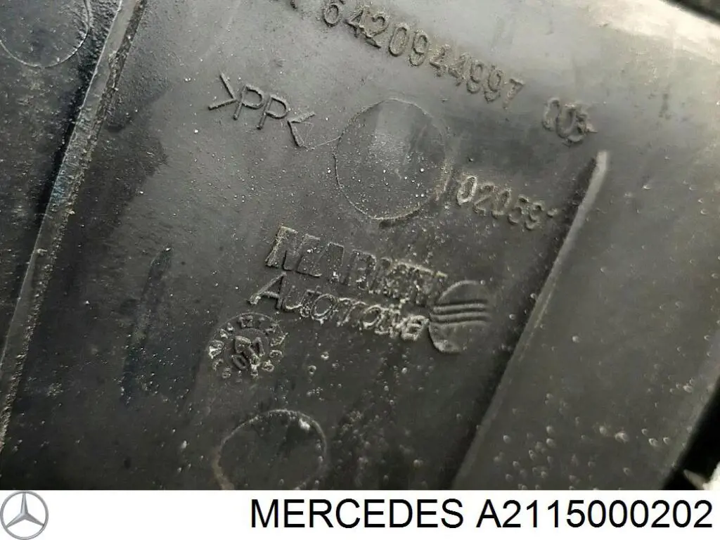 A211 500 02 02 Mercedes radiador, refrigeración del motor