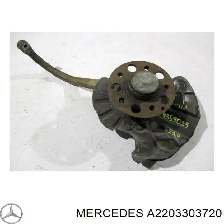 A2203300020 Mercedes muñón del eje, suspensión de rueda, delantero ...