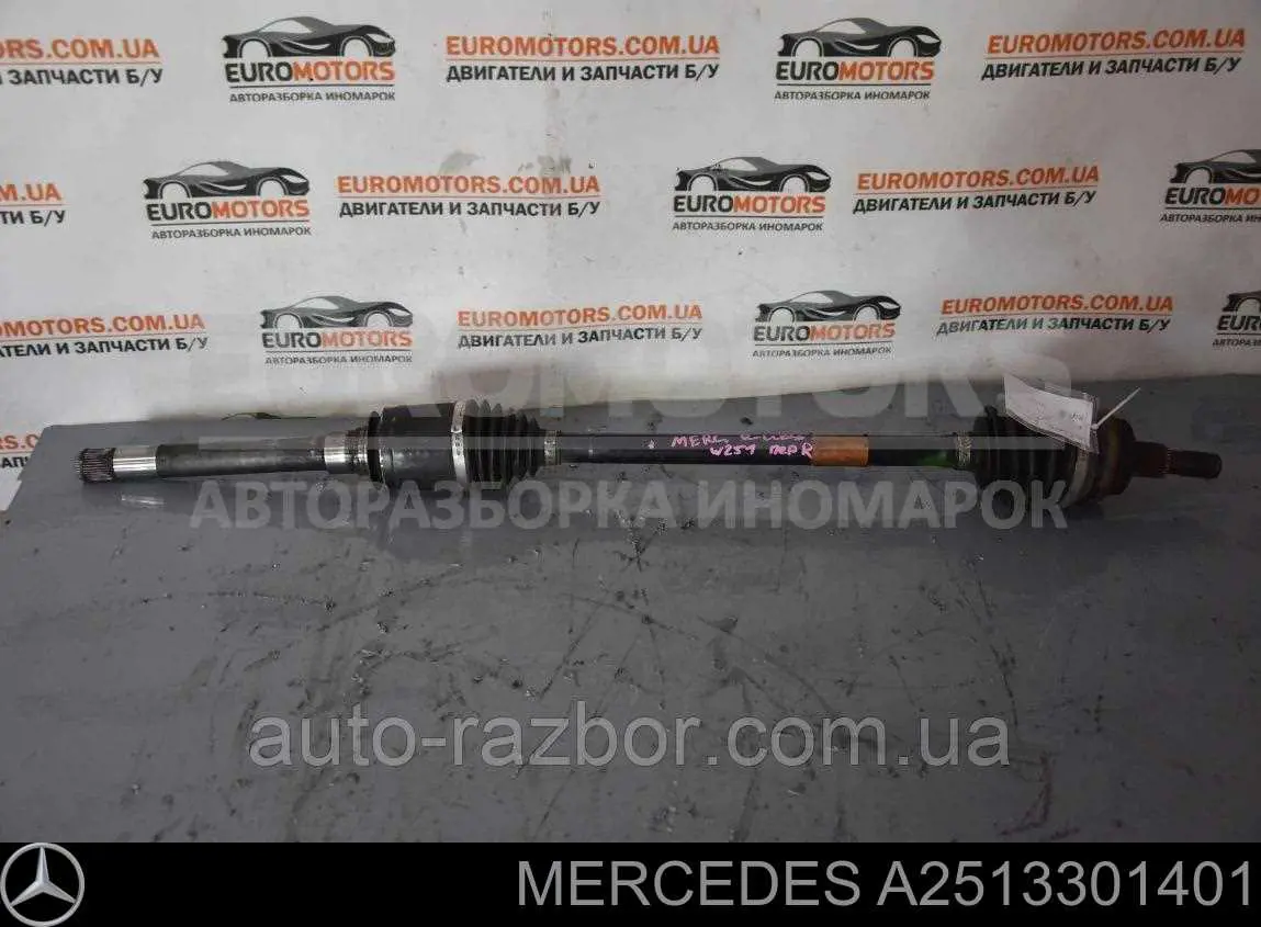 A2513301401 MERCEDES Árbol de transmisión delantero derecho