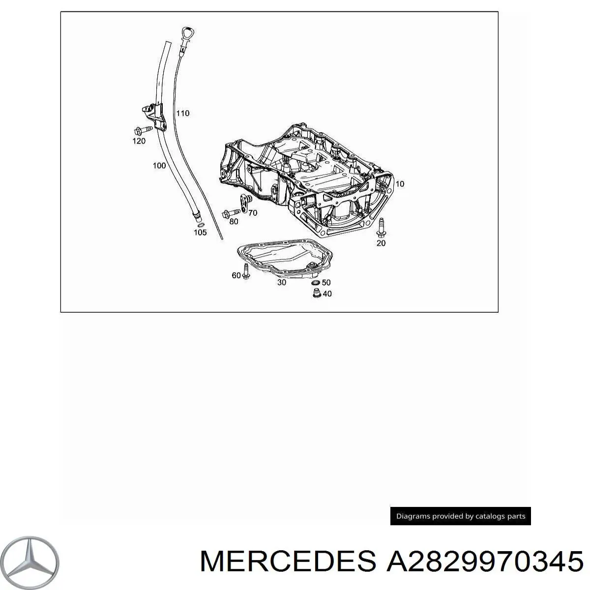 A2829970345 MERCEDES Junta, tapón roscado, colector de aceite