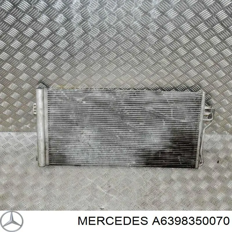 A6398350070 Mercedes condensador, aire acondicionado
