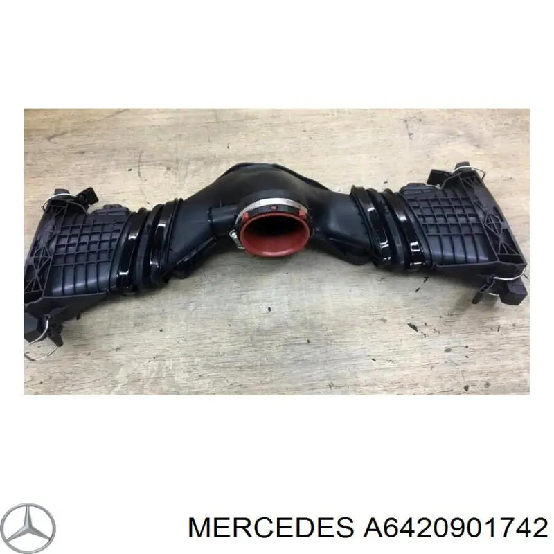 A6420901742 Mercedes manguito, alimentación de aire
