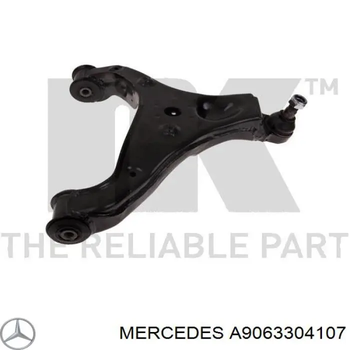 A9063304107 MERCEDES Barra oscilante, suspensión de ruedas delantera ...