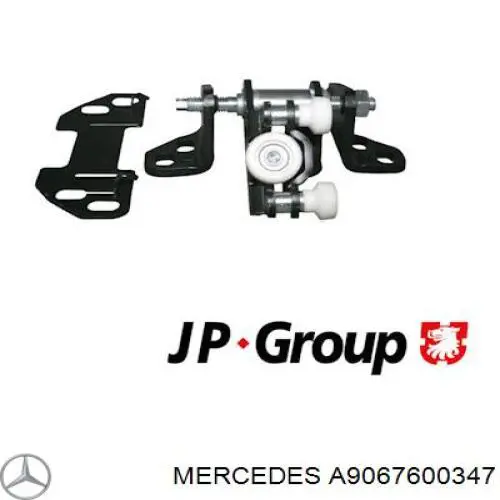 A9067600347 MERCEDES Guía rodillo, puerta corrediza, derecho central