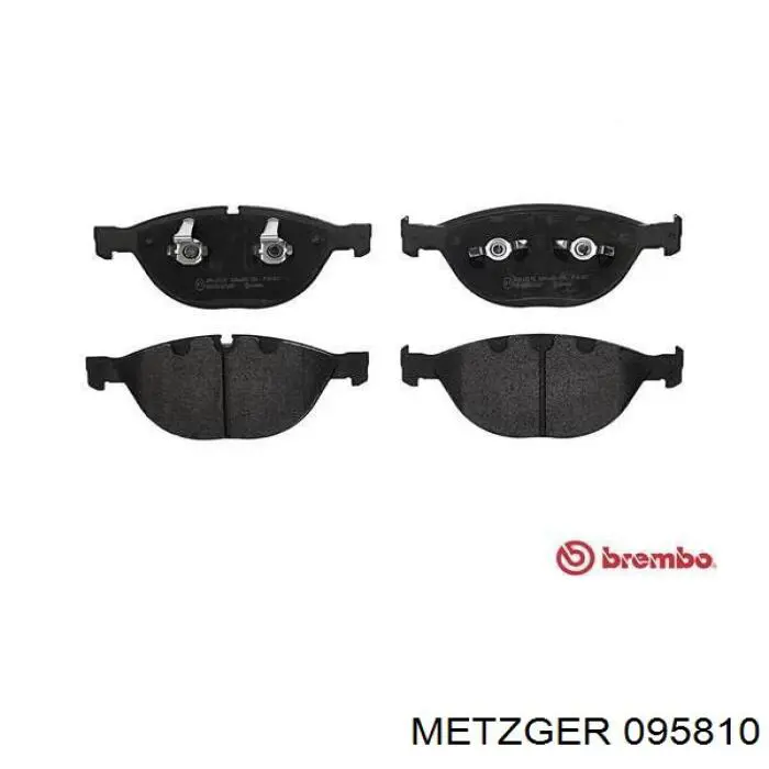 0958.10 Metzger pastillas de freno delanteras comprar barato