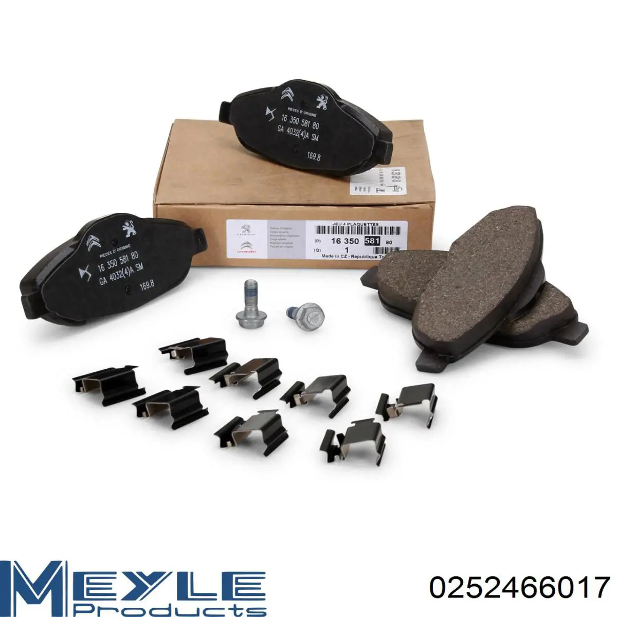 1613259380 PEUGEOT/CITROEN Pastillas de freno delanteras