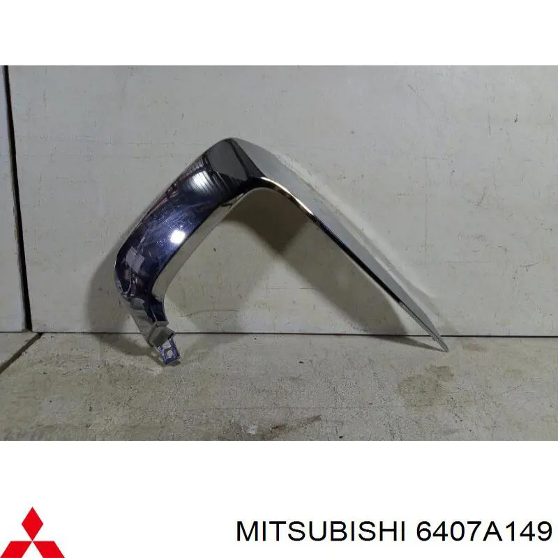 6407A149 MITSUBISHI moldura de parachoques delantero izquierdo
