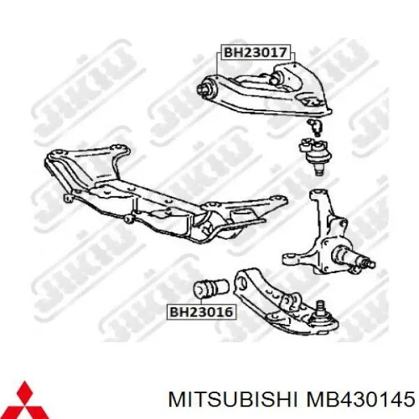 MB430145 Mitsubishi silentblock de brazo de suspensión delantero inferior
