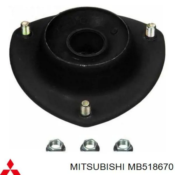 MB518670 Mitsubishi soporte amortiguador delantero