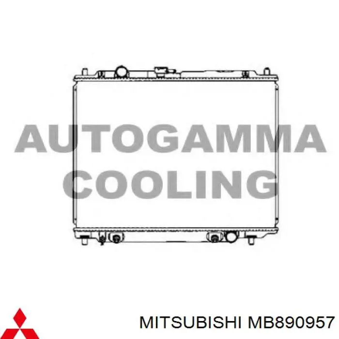 MB890957 Mitsubishi radiador refrigeración del motor comprar barato