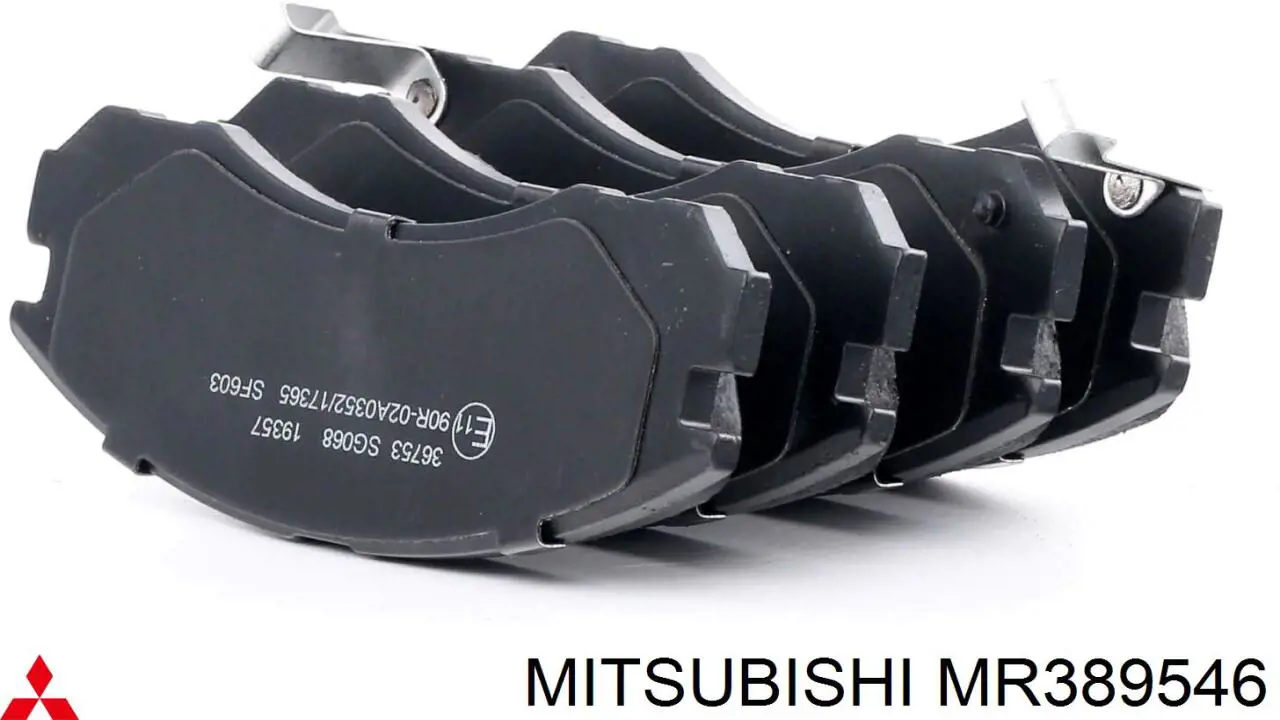 MR389546 MITSUBISHI Pastillas de freno delanteras