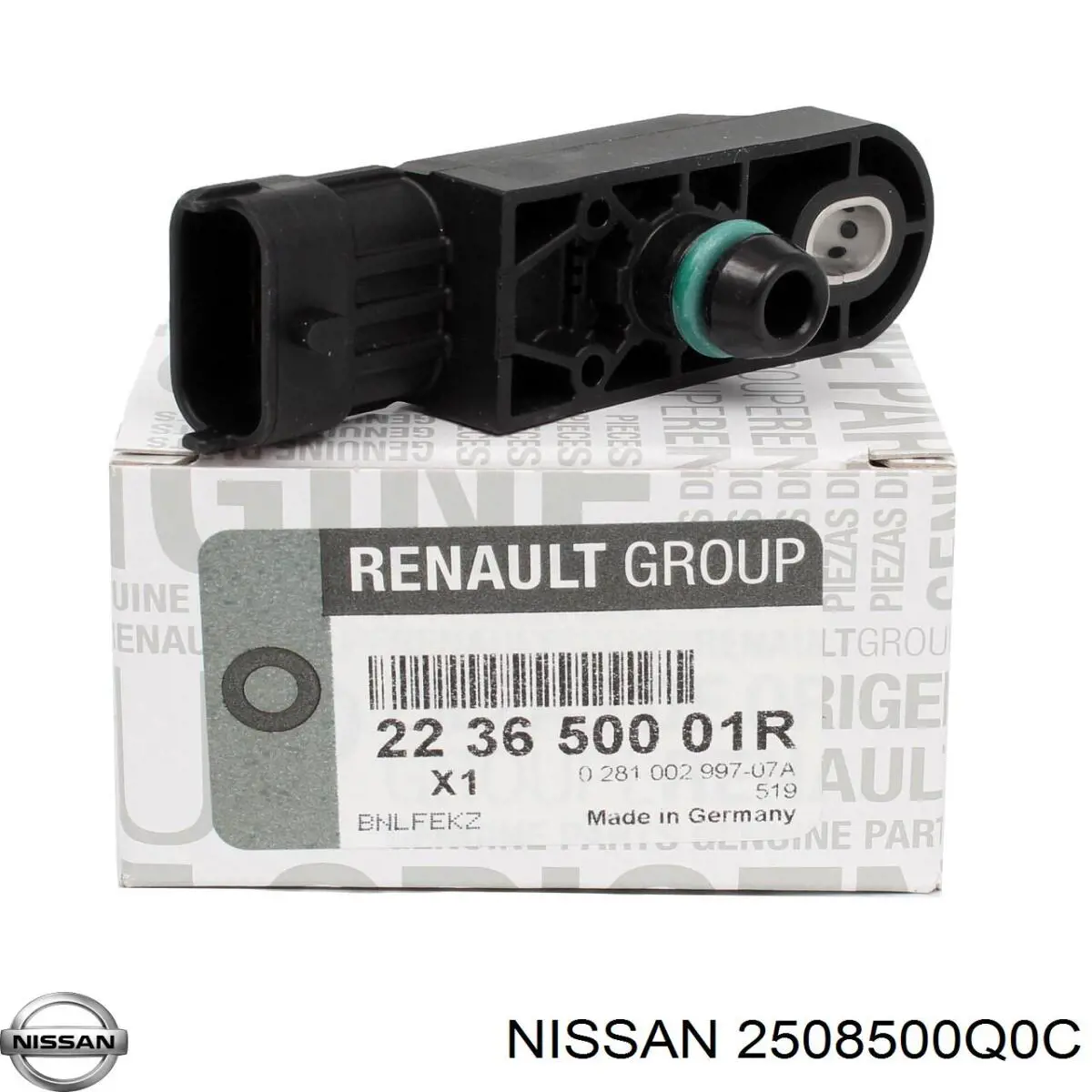 2508500Q0C NISSAN/INFINITI Sensor De Presion Del Colector De Admision
