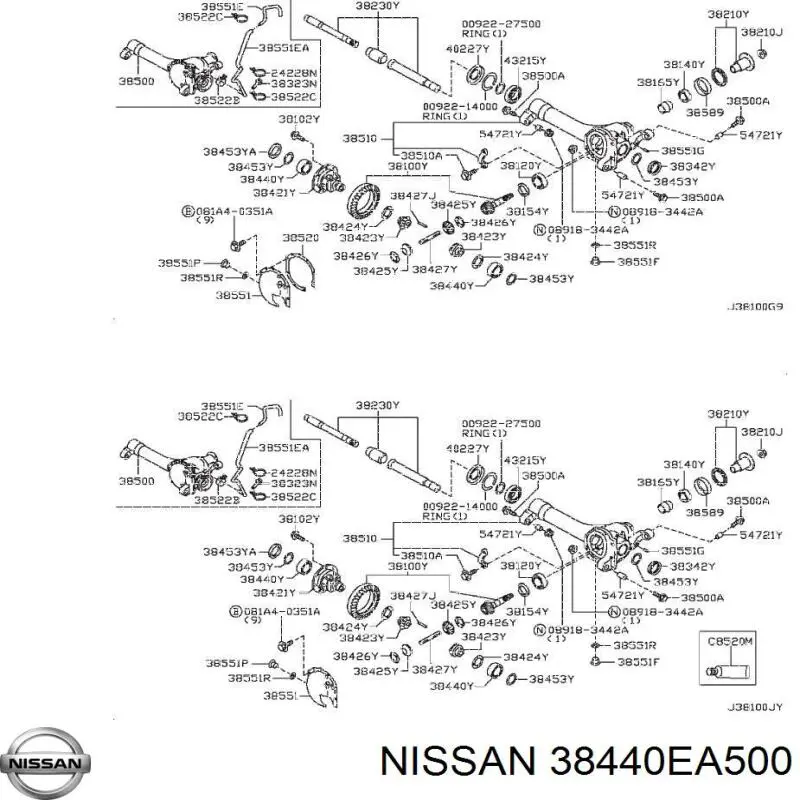 38440EA500 Nissan
