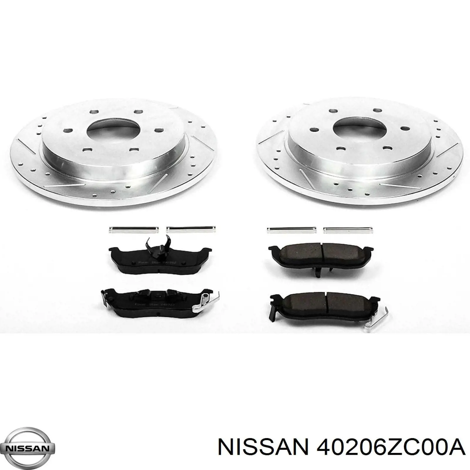 40206ZC00A NISSAN disco de freno delantero